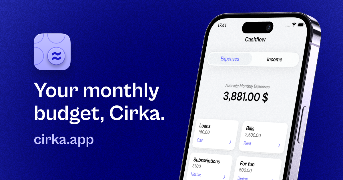 Cirka — Budget and tracking